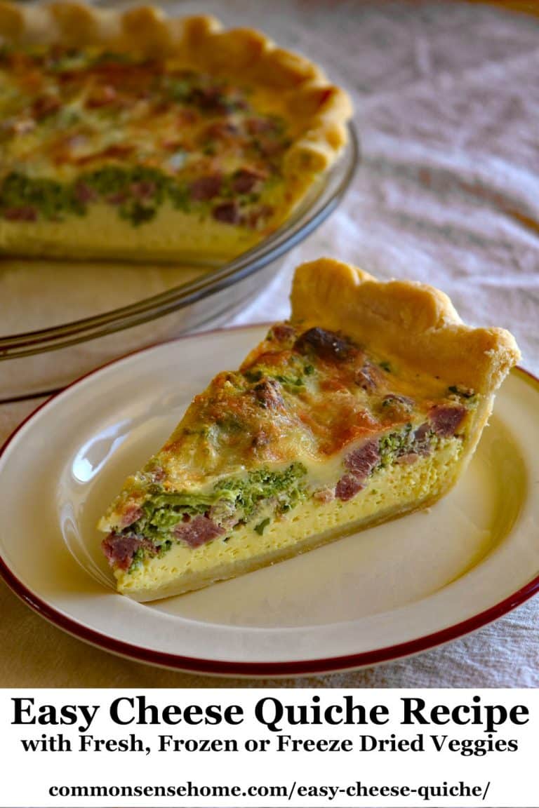 Easy Cheese Quiche Recipe with Vegetables