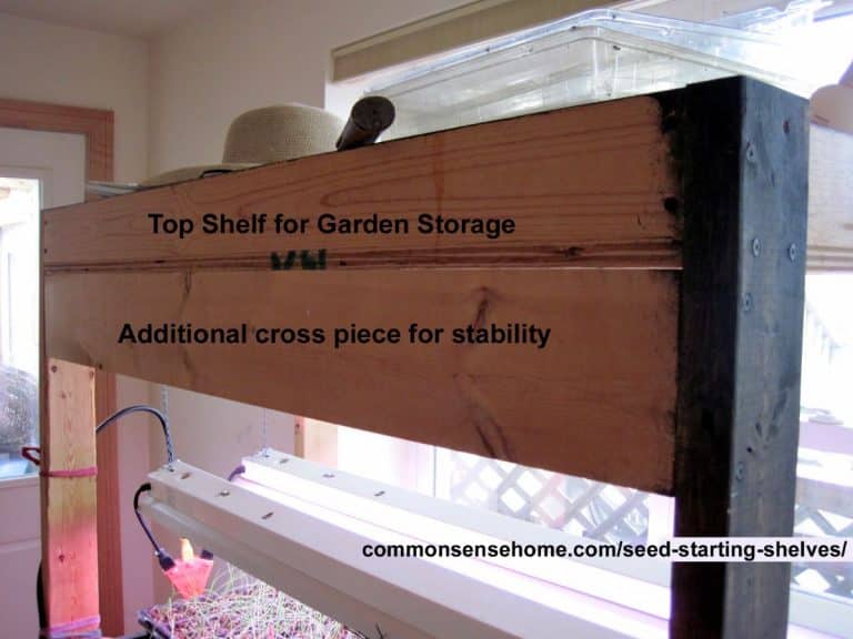 Build Your Own Simple Seed Starting Shelves