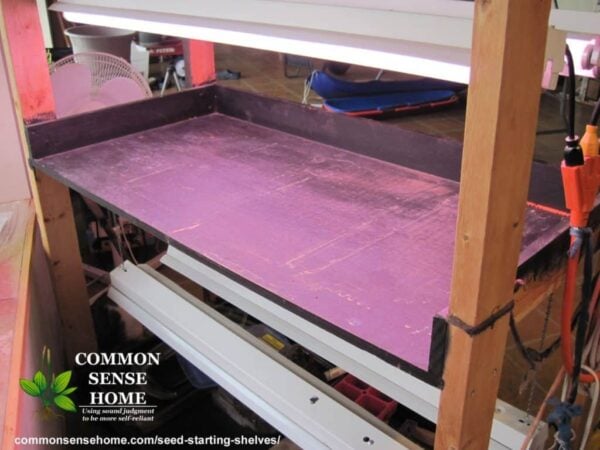 Build Your Own Simple Seed Starting Shelves