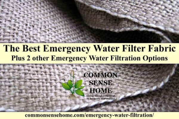 3 Emergency Water Filtration Options