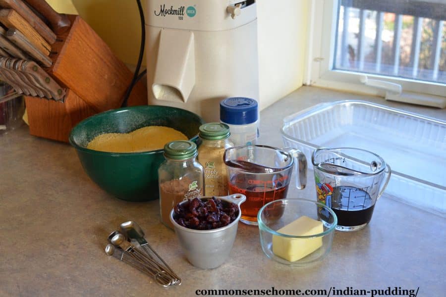 Indian Pudding Recipe with Cranberries and Maple Syrup