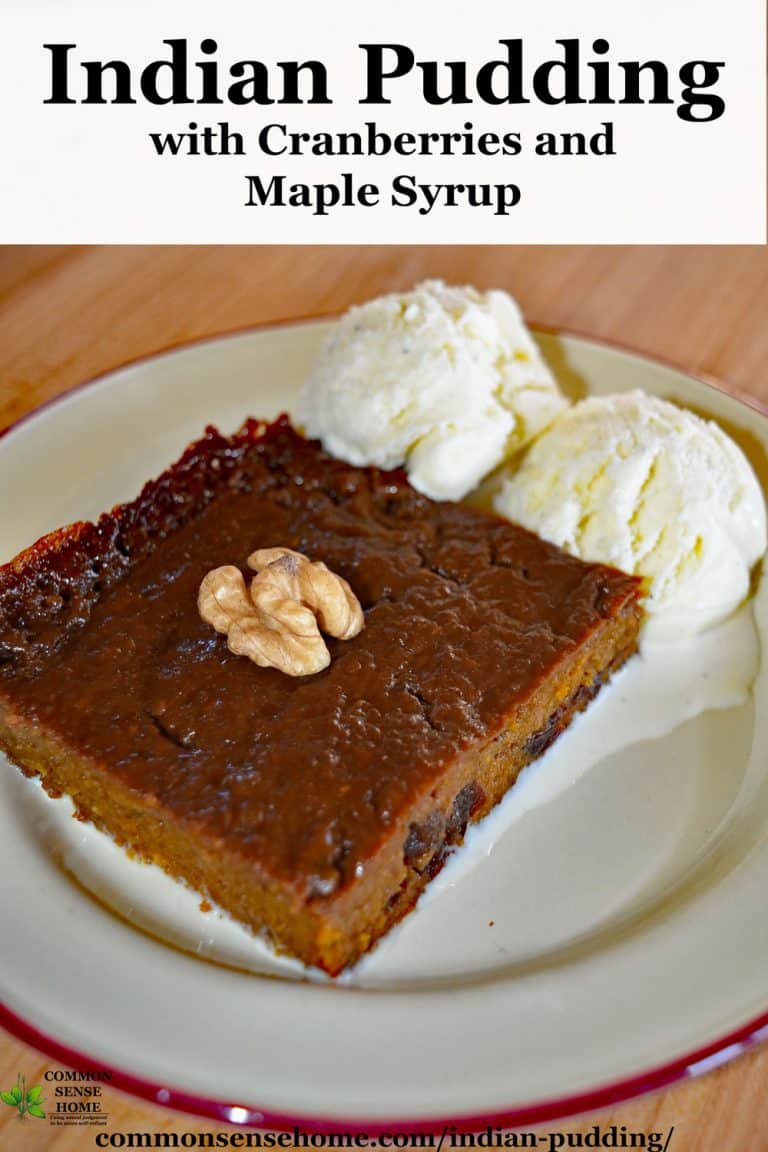 Indian Pudding Recipe with Cranberries and Maple Syrup