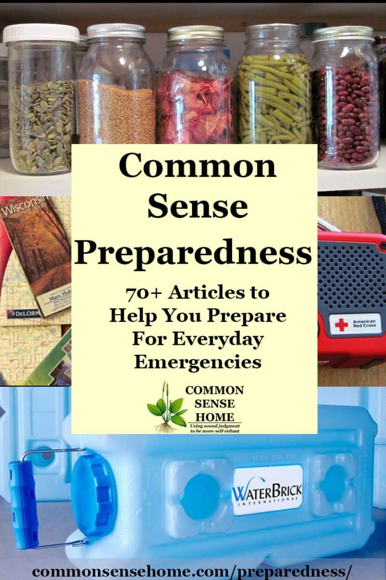 Common Sense Preparedness - Preparing for Everyday Emergencies