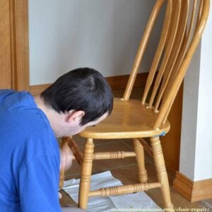 Chair Repair - Fixing a Loose Back on a Wooden Chair