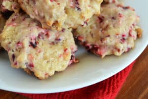 Cranberry Cookies Made with Fresh Cranberries and Nuts