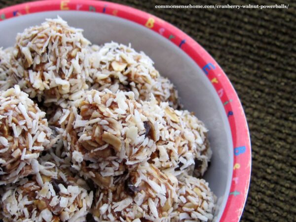 Cranberry Walnut Powerballs - No Bake Healthy Snacks