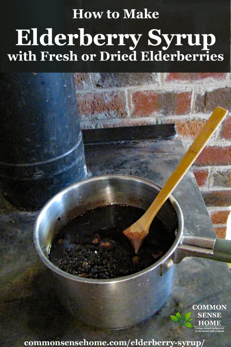 How to Make Elderberry Syrup with Fresh or Dried Berries