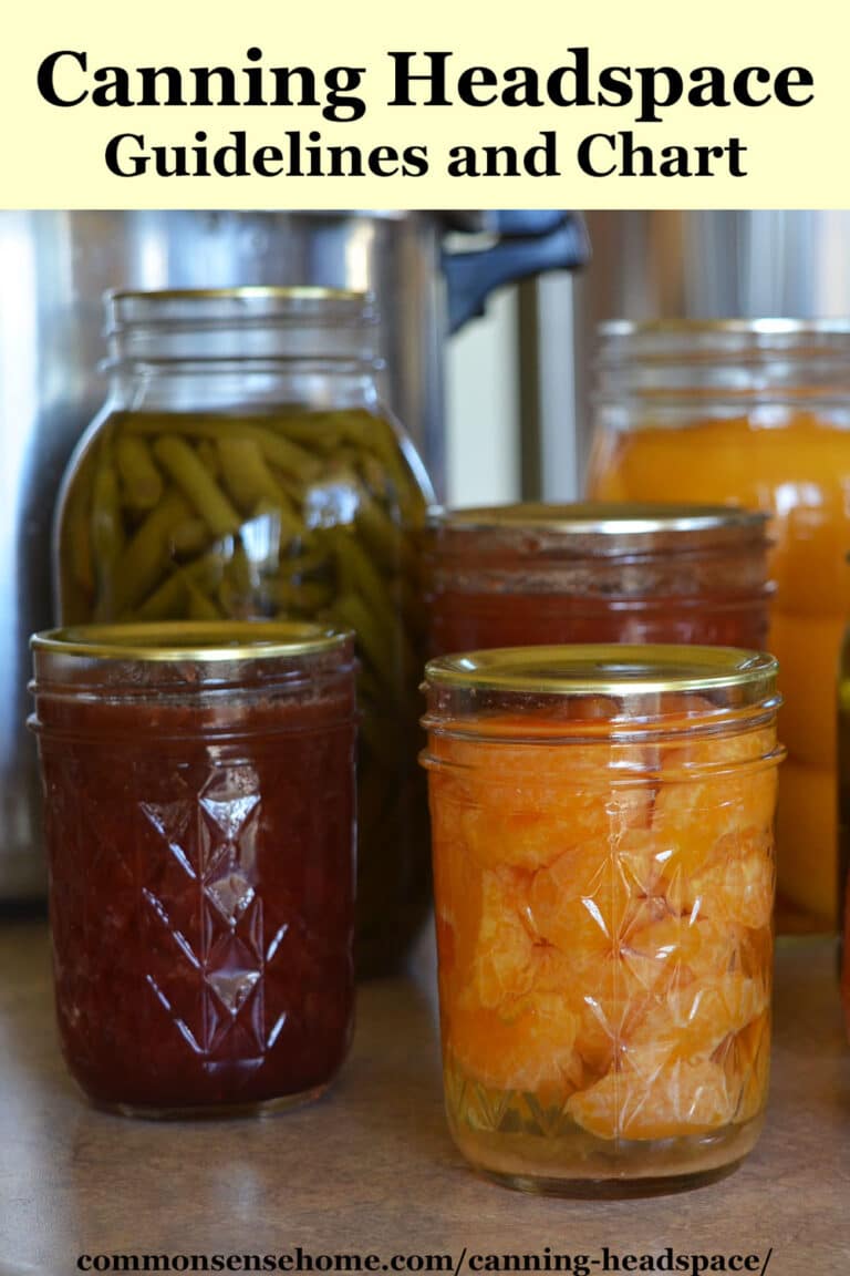 Canning Headspace - Guidelines, Chart & Troubleshooting
