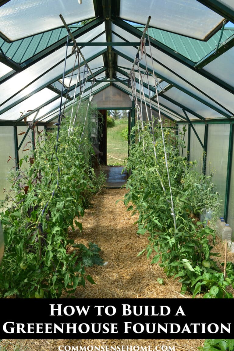 How to Build a Greenhouse Foundation