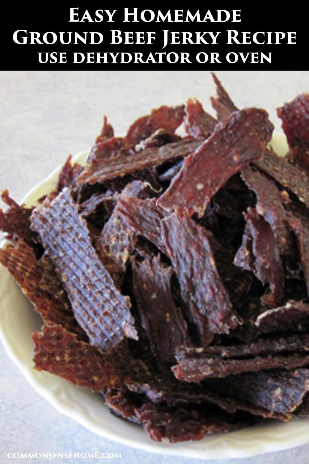 Easy Homemade Ground Beef Jerky Recipe