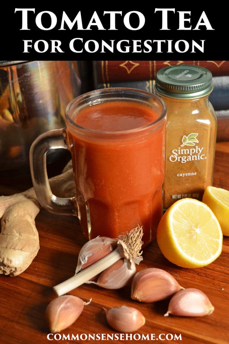 Tomato Tea for Congestion, Sore Throat & Coughs