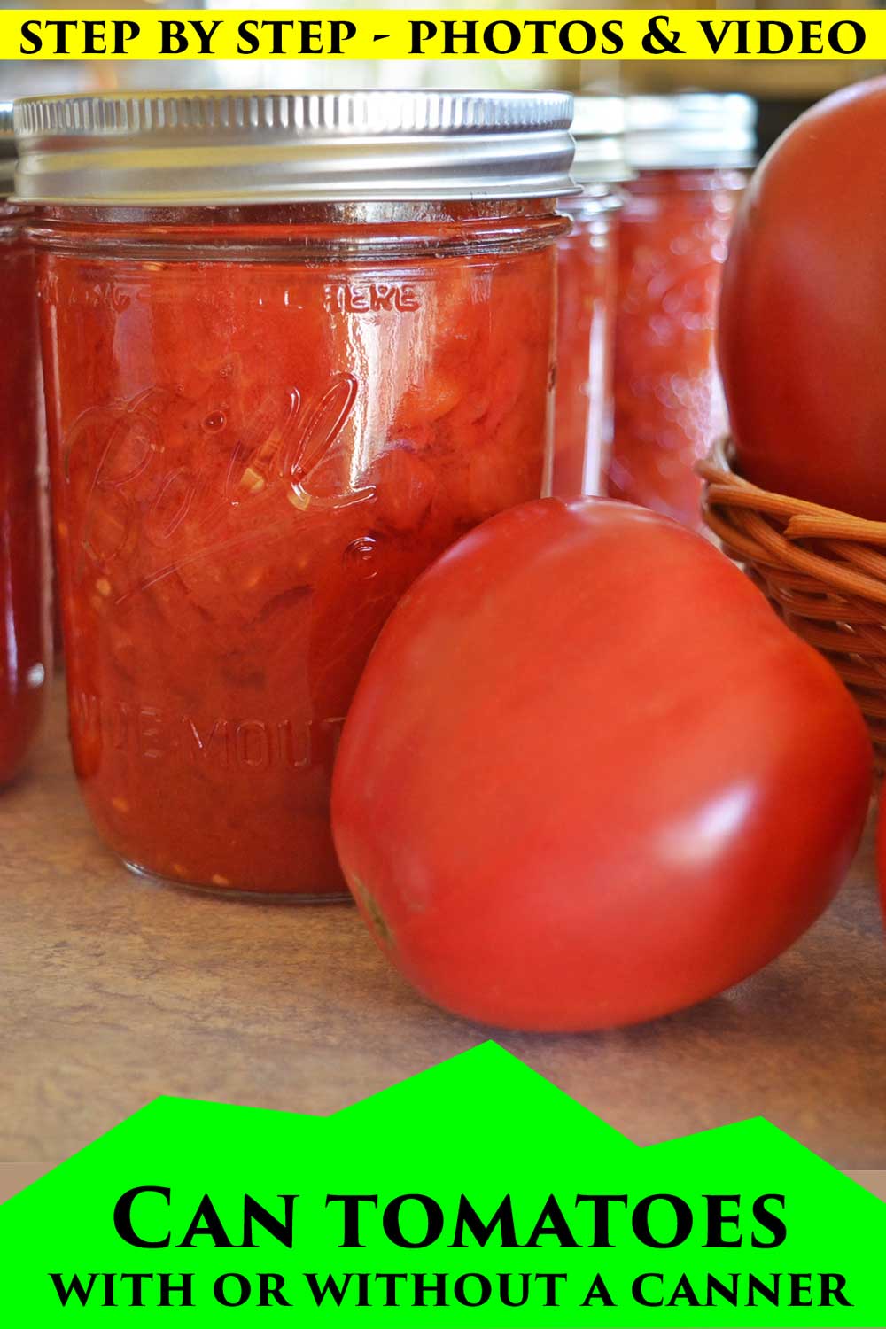 How to Can Tomatoes - Step by Step with Photos & Video