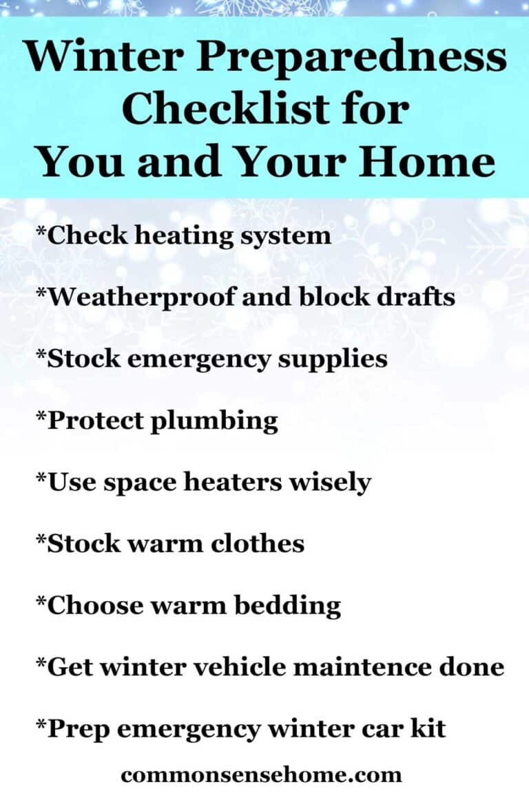 Winter Preparedness Checklist for You and Your Home